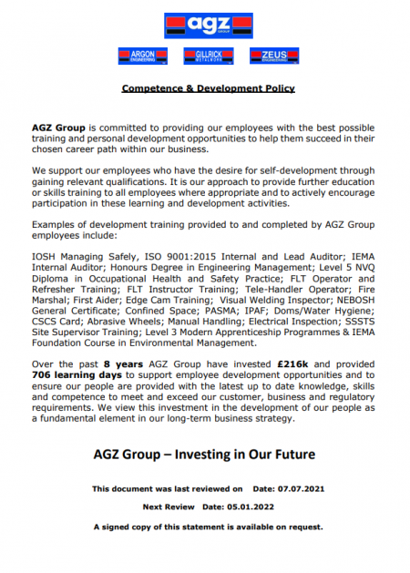 Accreditation - Zeus Engineering