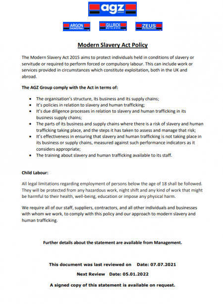 capture modern slavery - Zeus Engineering